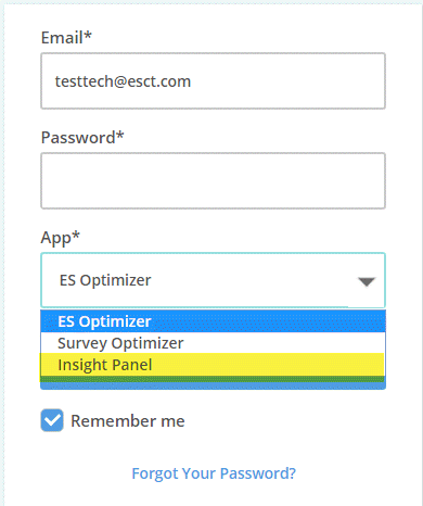 Accessing the Insight Panel
